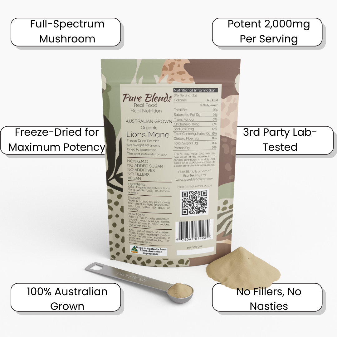 Lions Mane - ADHD Landing Page – PureBlends.com.au